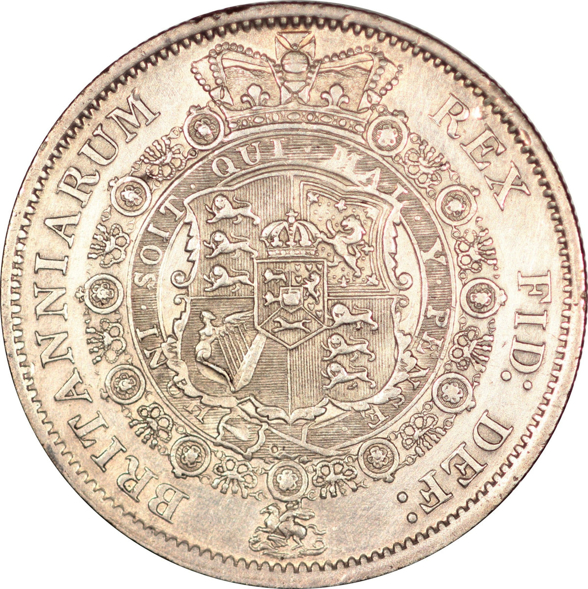 Great Britain 1/2 Crown 1817 Lg Bust KM#667 King George III ...