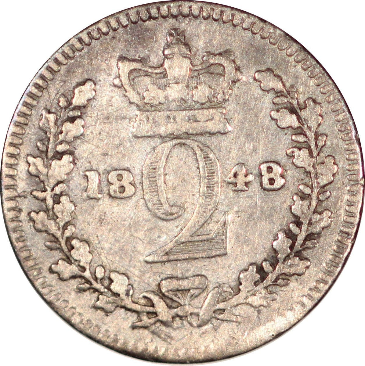 Great Britain 2 Pence 1848 KM#729 Queen Victoria – ArabellaBanknotes.com