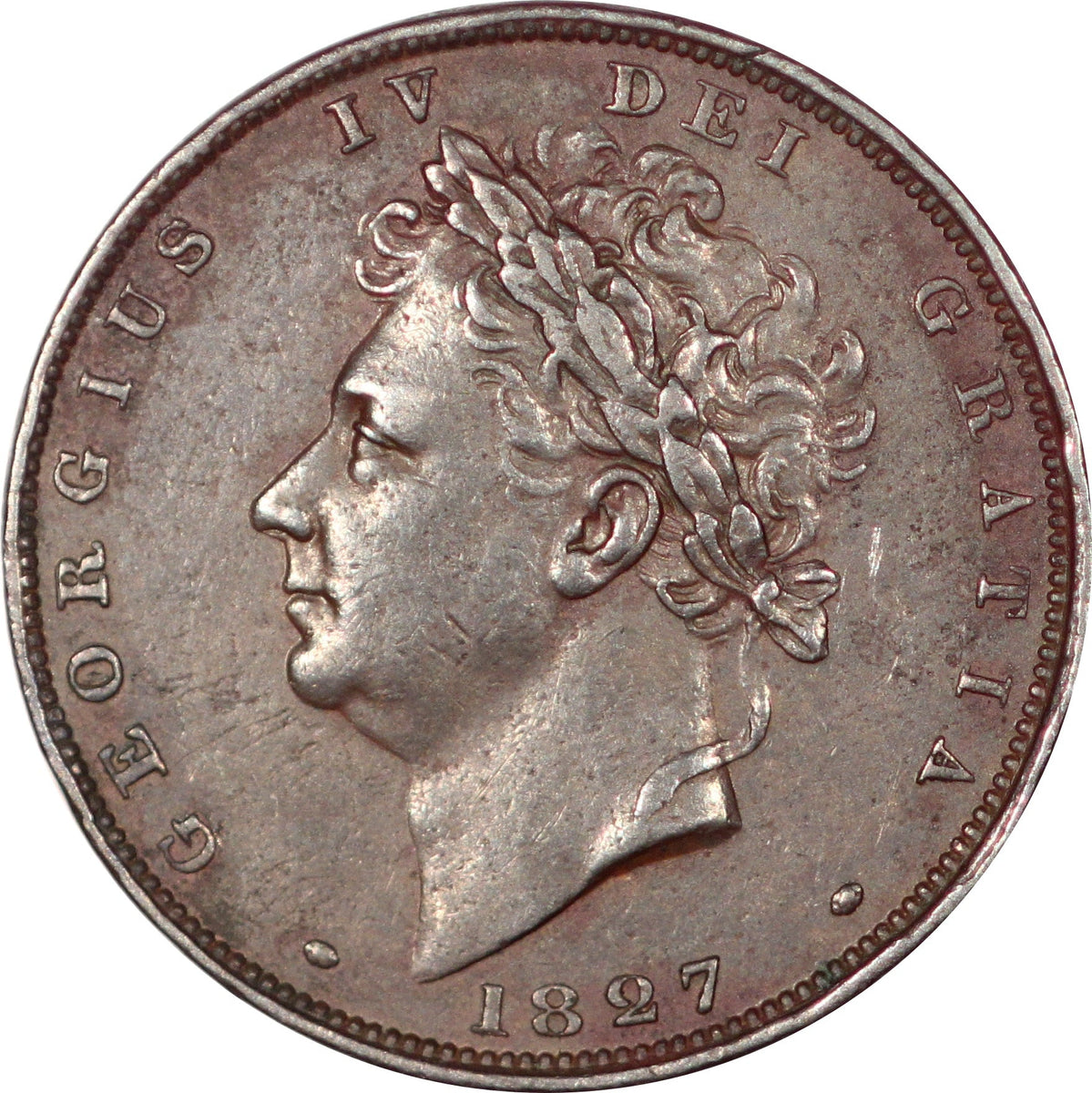 Great Britain Farthing 1827, KM#697, King George IV – ArabellaBanknotes.com